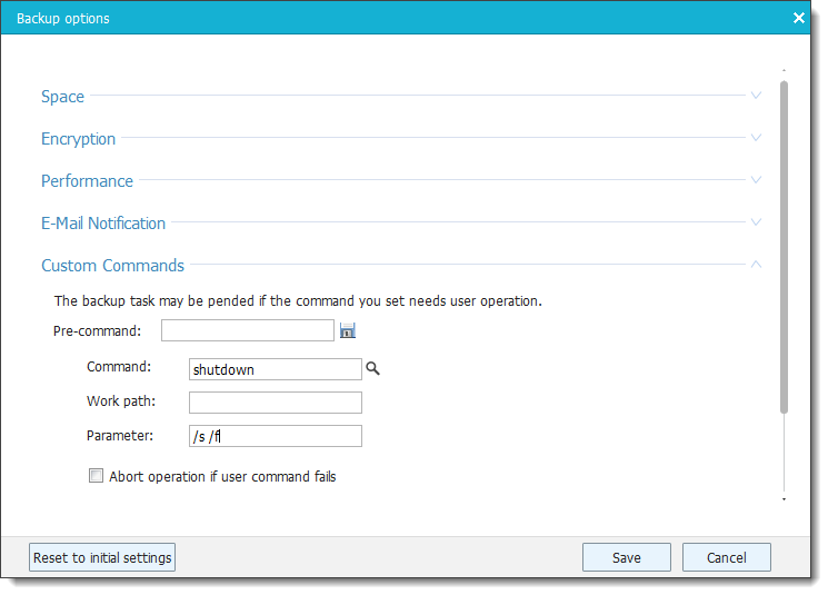Configuration for Pre-command and Post-command